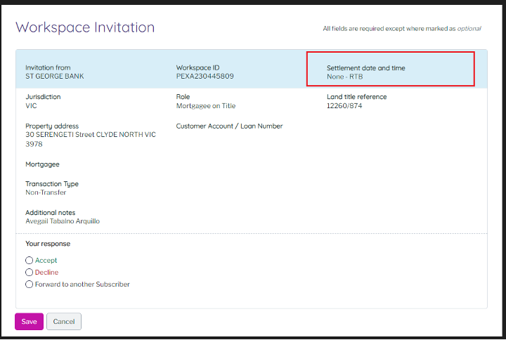 PEXA Release 19.0.0 | 30th October 2023