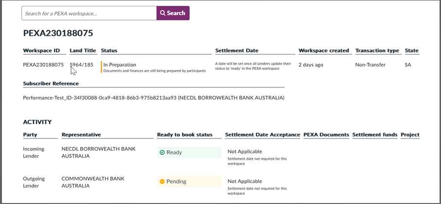PEXA Tracker | PEXA Help Centre